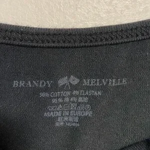 Brandy Melville | Dresses | Brandy Melville Black Spaghetti Strap Mini ...
